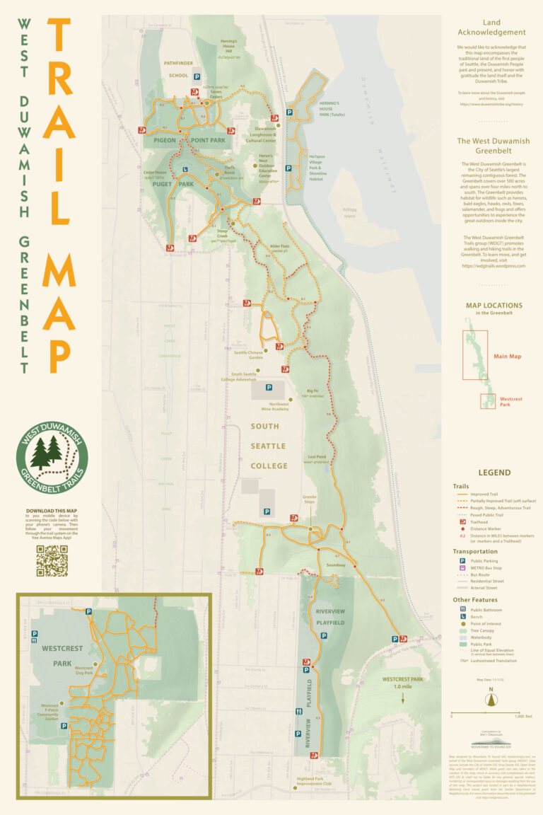 New Trails Map – West Duwamish Greenbelt Trails